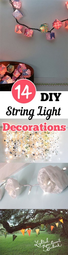 14 DIY String Light Decorations - My List of Lists