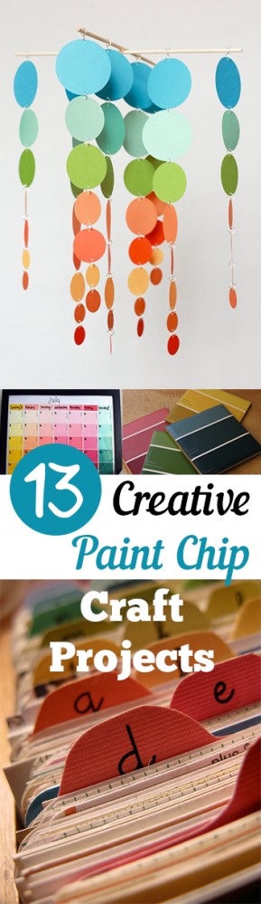 13 Creative Paint Chip Craft Projects - My List of Lists