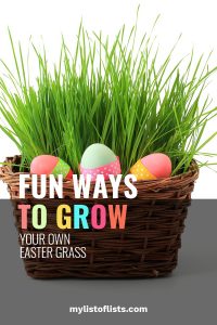 Fun Ways to Grow Your Own Easter Grass - My List of Lists