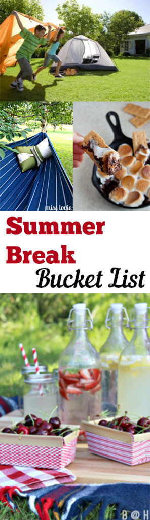 Summer Break Bucket List - My List of Lists
