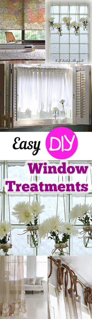 12 Easy DIY Window Treatments - My List of Lists