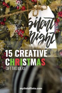 15 Creative Christmas Gift Tag Ideas - My List of Lists