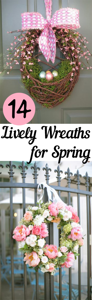 14 Lively Wreaths for Spring - My List of Lists
