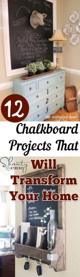 12 Chalkboard Projects That Will Transform Your Home - My List of Lists