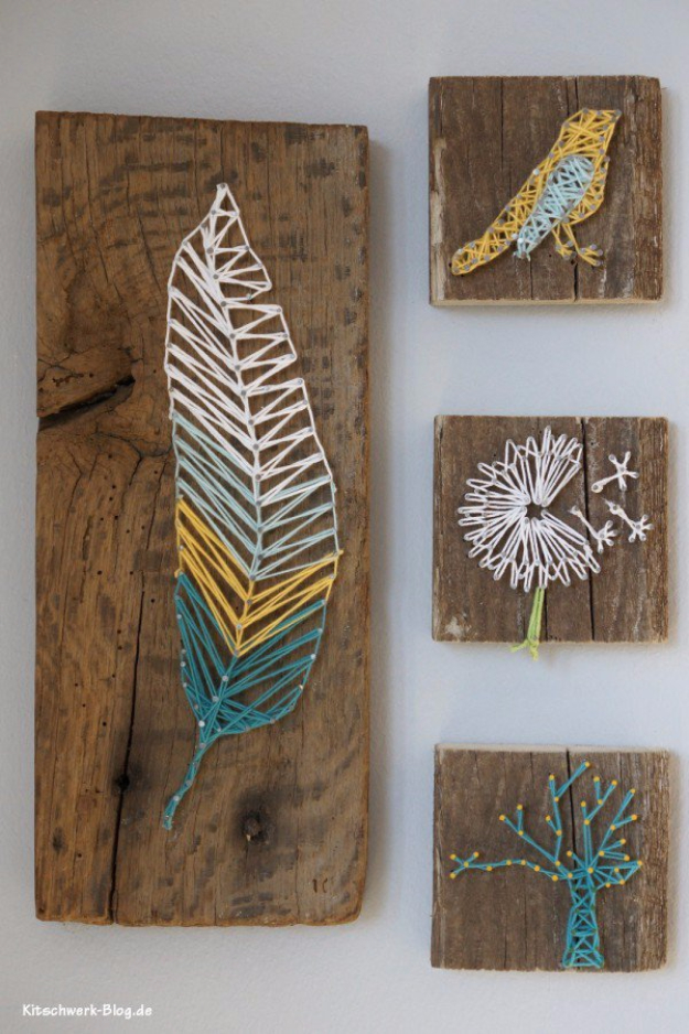 12 Adorable String Art Craft Projects - My List of Lists
