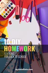 10 DIY Homework Stations for Back to School - My List of Lists