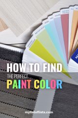 How to Find The Perfect Paint Color - My List of Lists