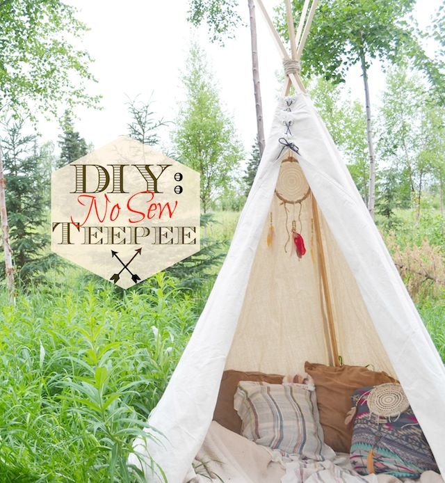 EASY No Sew Teepee Projects - My List of Lists