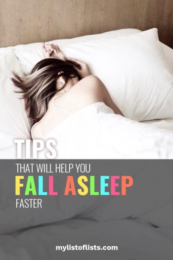Tips That Will Help You Fall Asleep Faster My List Of Lists