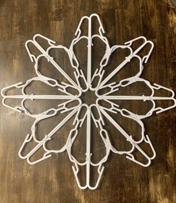 Plastic Hanger Snowflake DIY: How To Make, Steps - Crafts ...